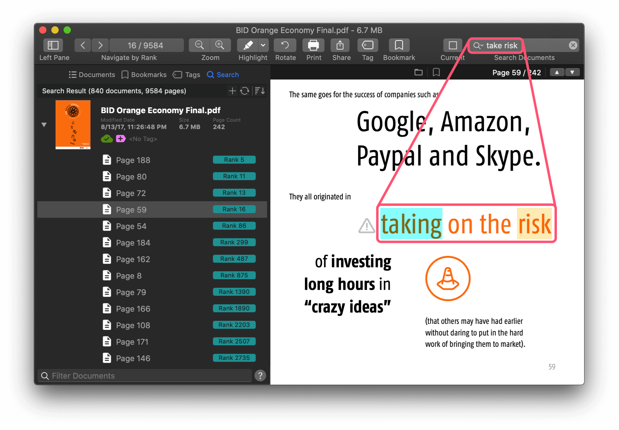 The best app to search multiple documents for iPhone, iPad and Mac